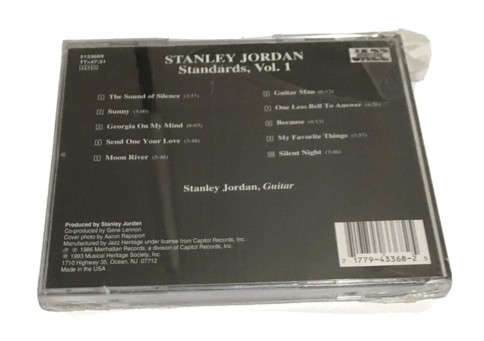 Stanley Jordan Standards Volume 1 (1993 Jazz Heritage) | eBay