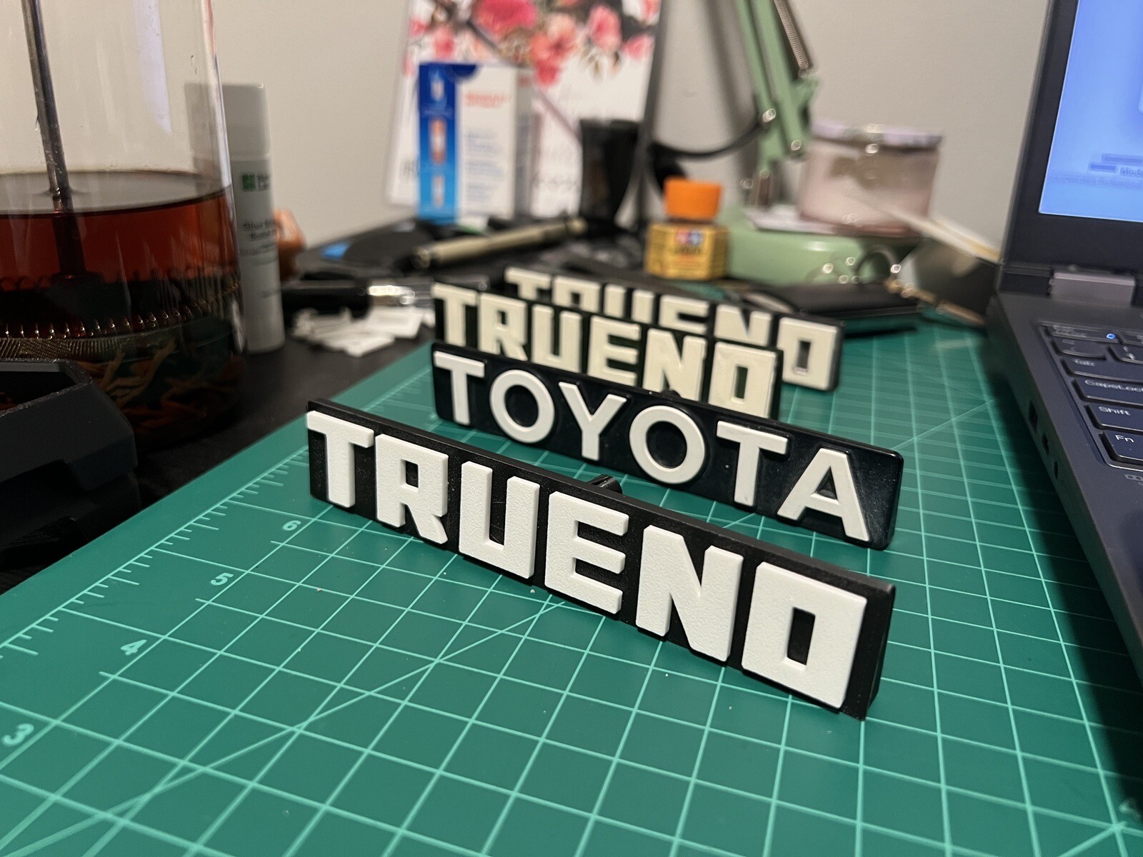 OEM+Toyota+83-87+Ae86+Corolla+Front+Trueno+Kouki+Emblem+Badge+Genuine ...