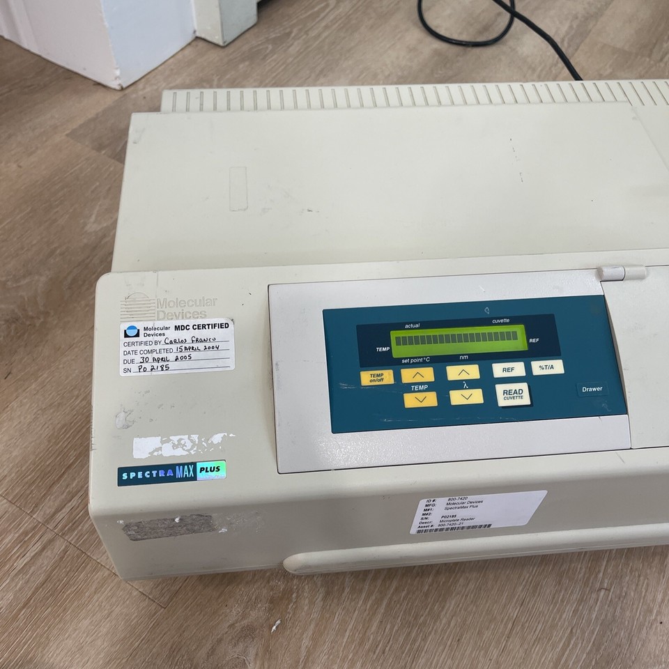 MOLECULAR DEVICES SPECTRA MAX PLUS MICROPLATE SPECTROPHOTOMETER READ | eBay
