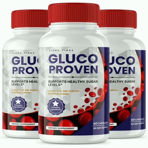 (3 Pack) Gluco Proven Capsules - Gluco Proven Advanced Formula ...