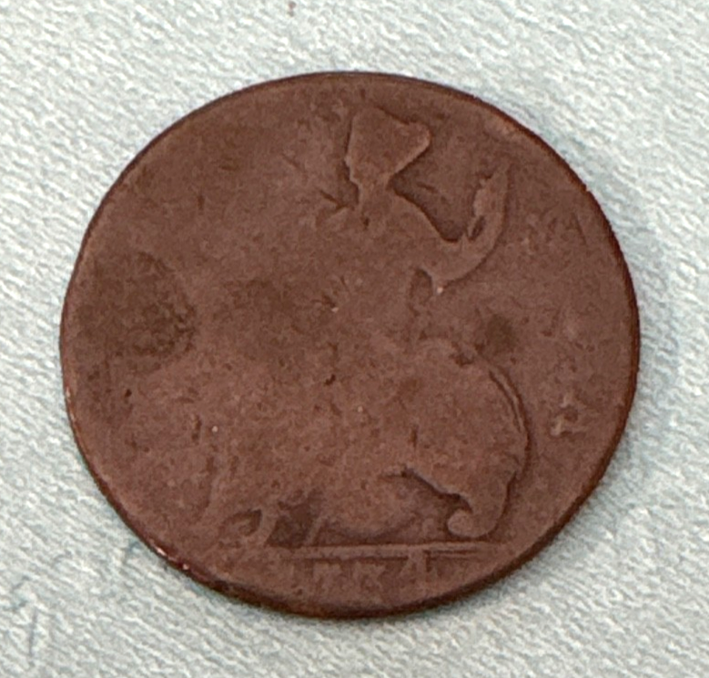 VERY COLLECTABLE !! ~ 290+ Year Old Colonial Coin ~ 1734 King George II ...