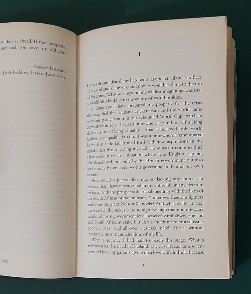 5 Cricket Books Nasser Hussain, 3 Simon Hughes, It's Not the Winning ...