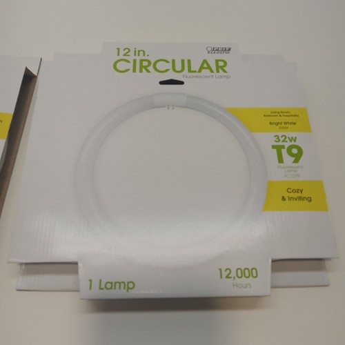 Feit T9 Circular Fluorescent Bulbs 12" Cool White 32W Lot of 2 ...