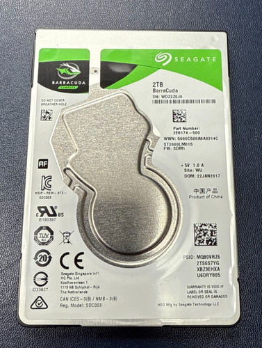 Seagate Barracuda 2TB ST2000LM015 SATA 2.5" Internal HDD GRADE A FREE S ...