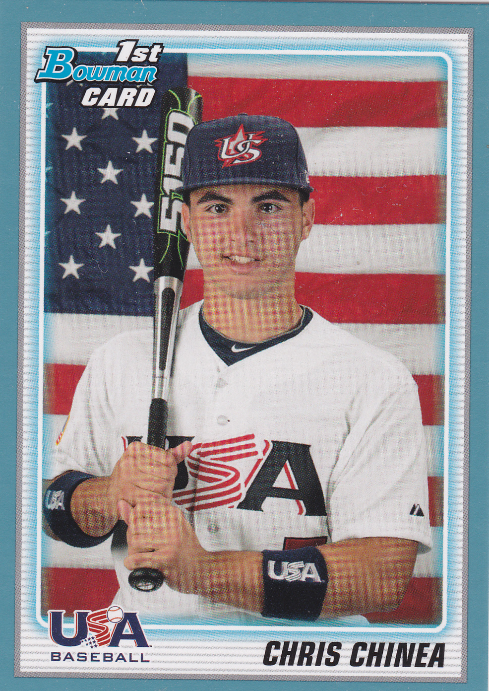 Chris Chinea USA 2010 Bowman Draft Prospects Blue Border | eBay
