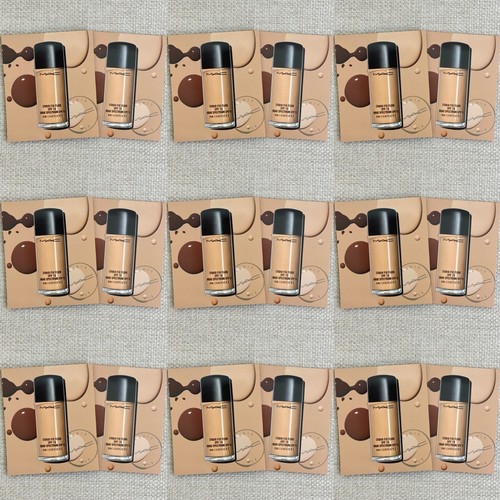20x MAC Studio Fix Fluid SPF 15 Foundation Sample Card 6 Shade NC47 ...