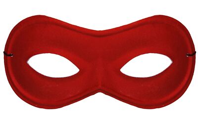 RED EYE MASK BURGLAR SUPERHERO FANCY DRESS COSTUME ACCESSORY | eBay UK