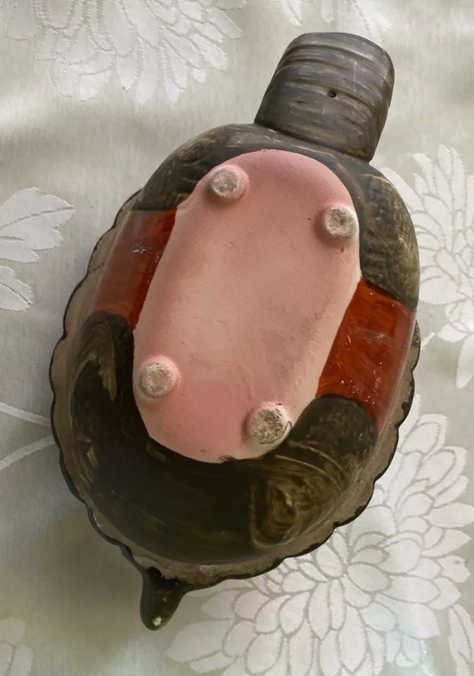 Vintage Large Turtle Trinket Box 8” Porcelain | eBay