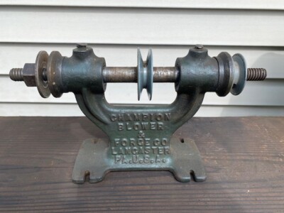 Antique Vintage Champion Blower & Forge Co. Bench Grinder Blacksmith ...