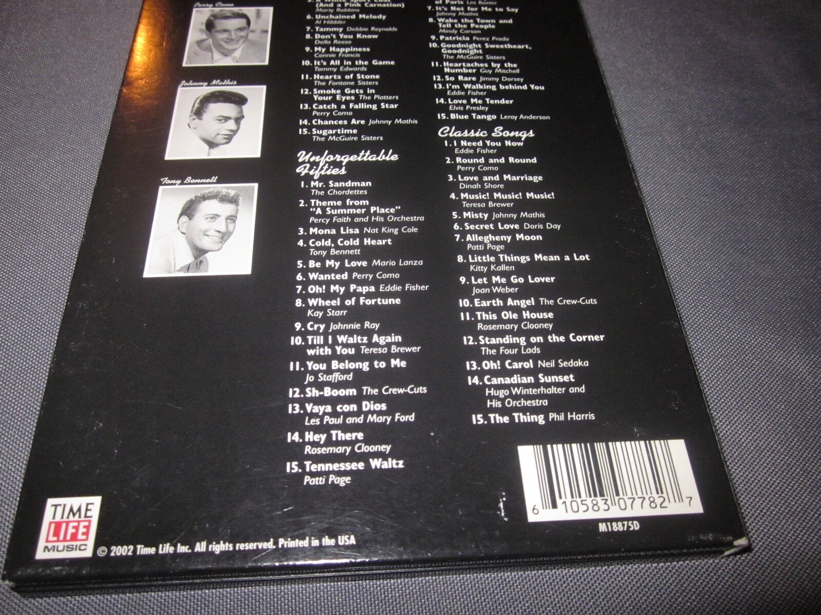 Time Life Fabulous Fifties Collection 50s Decade of Hits Classic Songs ...