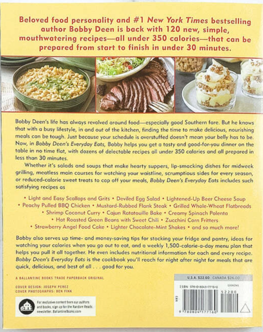 Bobby Deen's Everyday Eats Cookbook-All under 350 Calories & 30 Minutes ...