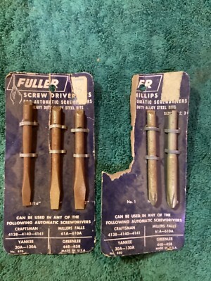 Vintage Fuller ratchet screwdriver bits | eBay