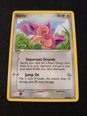 Pokémon TCG Silly Skitty EX Legend Maker 64 Regular Common - NM | eBay