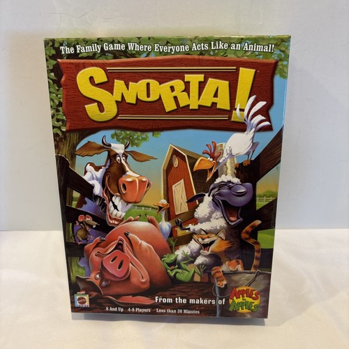 Snorta! Board Game 100% COMPLETE! Mattel 2007 Where Everyone Acts Like ...