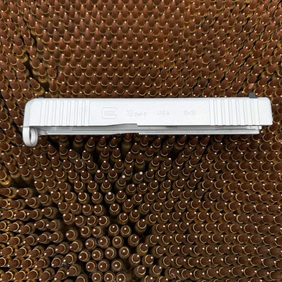 Glock 19Gen5 Factory OEM Slide Upper G45 Silver 19 Gen 5 23 32 Front ...