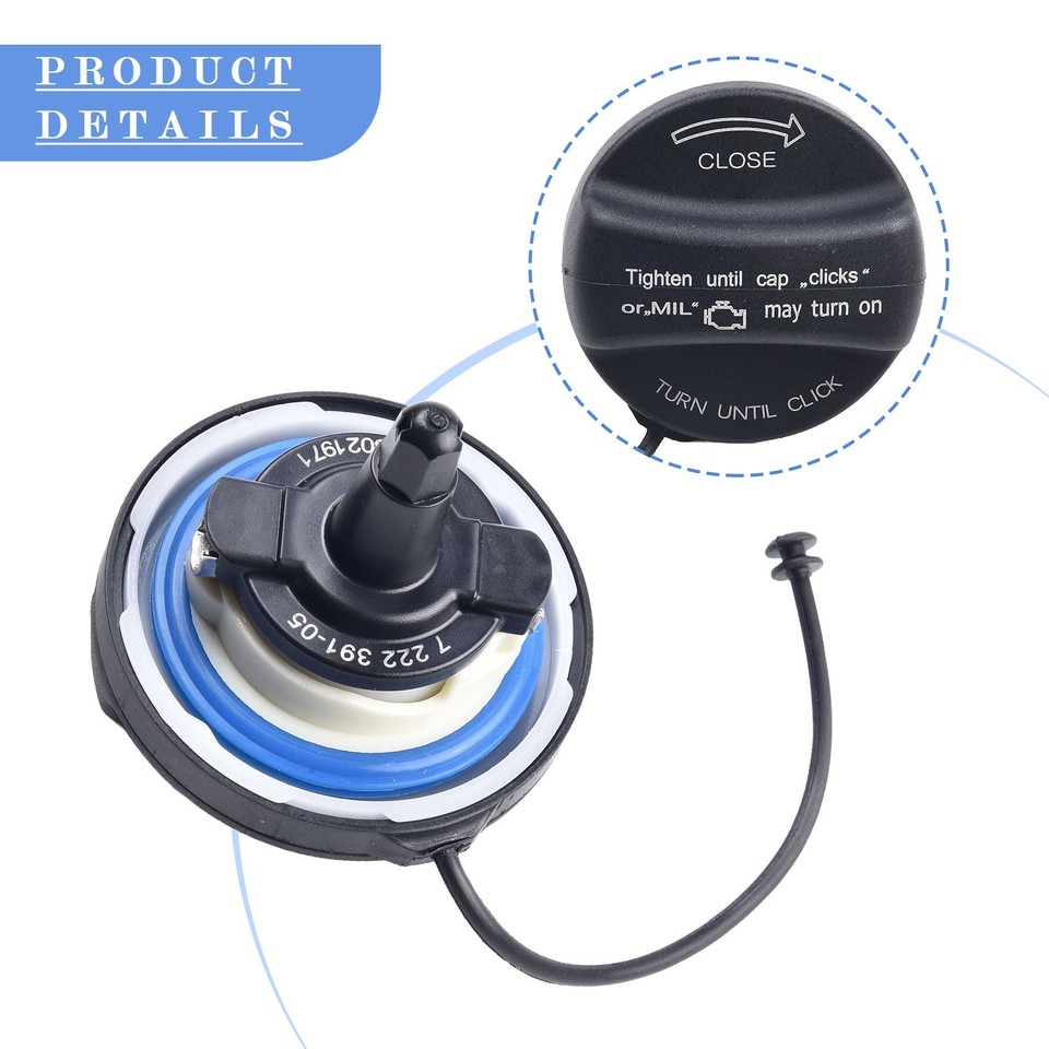 Fuel Filler Cover Cap 1pcs Accessories Black Car Parts Replacement ...