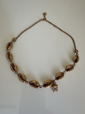 Versace Necklace Gold Tone Shells Medusa! | eBay