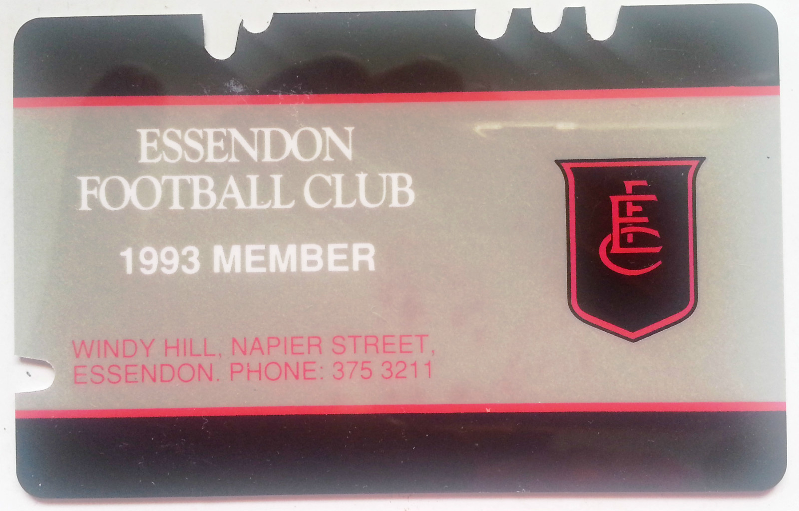 1993 AFL GRAND FINAL Record & Membership & Ticket ESSENDON BOMBERS ...