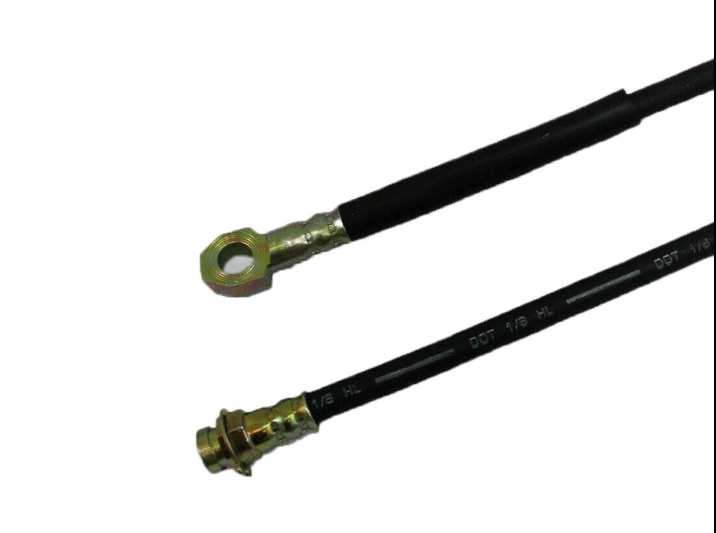 18" Disc Brake Conversion 10mm Rubber Brake Line Hose Set Banjo Clips ...