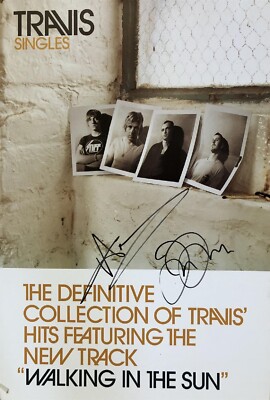 "Travis"- 12 x 18 Mini Poster Signed By 2 "Rock Band" | eBay