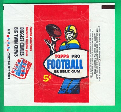 1957 TOPPS FOOTBALL 5 CENT WAX WRAPPER NM/MT | eBay