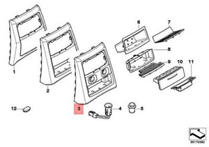 Genuine BMW M3 CRT E90 E91 316d 316i 318d 318i 320d Covering Rear ...