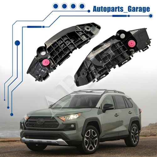 Front Bumper Retainer Support Brackets For 2019-2022 Toyota RAV4 Pair L ...