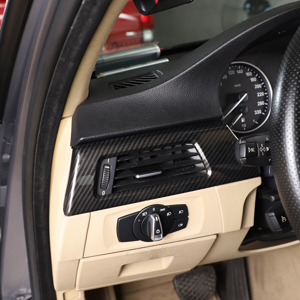 ABS Carbon Fiber Interior trim Cover Set Fits BMW 3 Series E90 Sedan ...