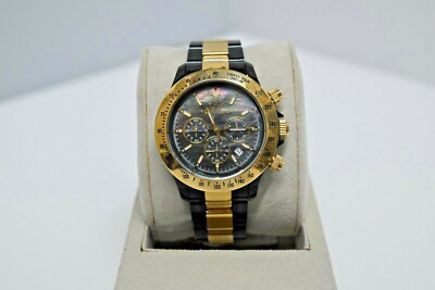 New Toy Watch Plasteramic Chrono Gold Black 11218-GD $335 Watch | eBay