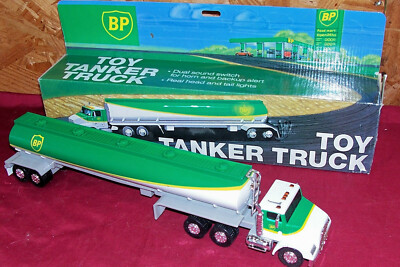 Vintage British Petroleum Oil Toy Gas Tanker Semi Truck Old Model ...