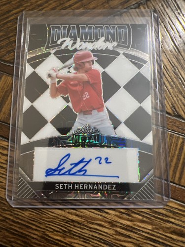 💥2024 Leaf Metal SETH HERNANDEZ Diamond Wonders Black Auto #’d 4/4 SP ...