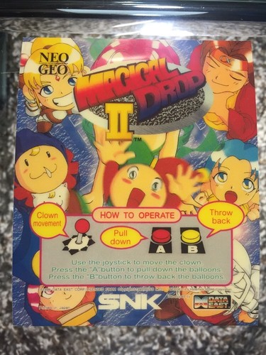 Magical Drop II Neo Geo Mini Arcade Marquee | eBay