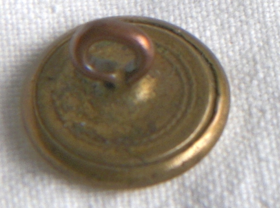 Bb 1830's JACKSONIAN COUSIN Antique Brass BUTTON rimmed | eBay