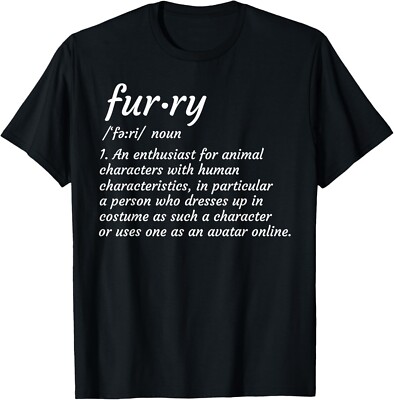 Definition Furry Fandom Furries Design Cosplay Costume Gift Unisex T ...