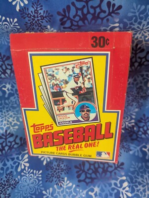 1983 Topps Baseball Miss-wrap Box Original Stock 60 Small Packs Lot ...