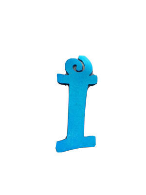 Light Blue Glitter Letter I | eBay