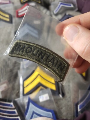 New never Opened U.S. 10th Mountain Division Rocker OD Patch | eBay