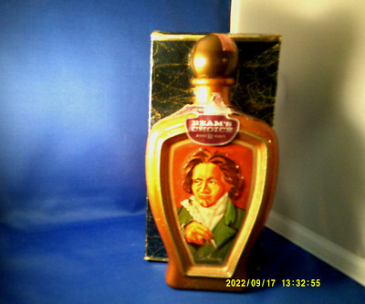 *VTG BEAM'S CHOICE WHISKEY DECANTER "BEETHOVEN" BY EDWARD H. WEISS W ...
