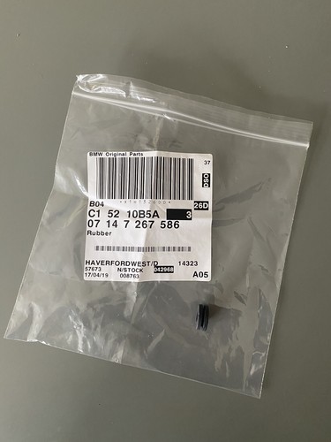 BMW F07 Rear Window Motor Rubber Mount Grommet 7267586 07147267586 ...