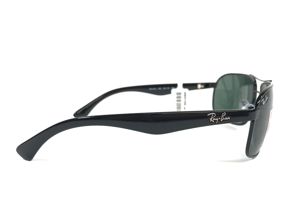 Ray-Ban Sunglasses RB3492 002 Polished Black Wrap Frames with G-15 ...