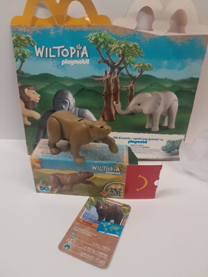 MCDONALD'S HAPPY MEAL 2024 PLAYMOBIL ORSO BRUNO KODJAK BEAR WILTOPIA ...