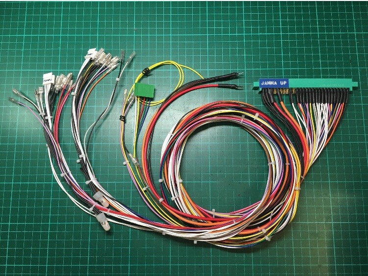 Cable Jamma Complet 1.2m Sanwa Qualité Japan Jamma + Harness Jap Full 5 ...