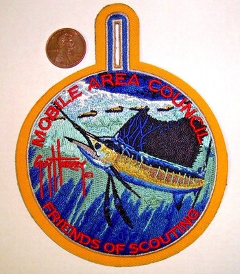 MOBILE AREA COUNCIL FLAP OA 322 GUY HARVEY FISH 2017 BSA FOS $1000 ...