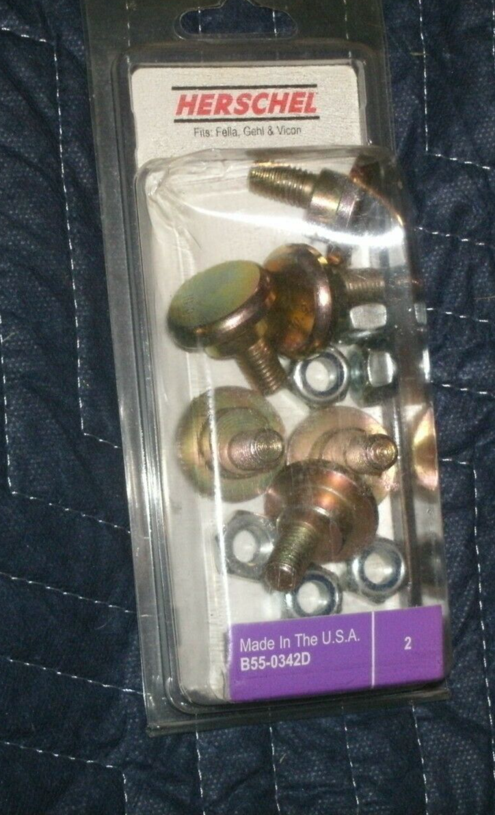 Herschel Drum Blade Bolt Set B55-0342D OEM Fella Gehl Vicon USA 6 Pack ...