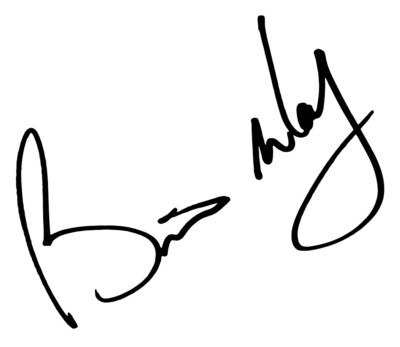 Brian May AUTOGRAPH vinyl decal sticker Queen Rock Classic car laptop ...