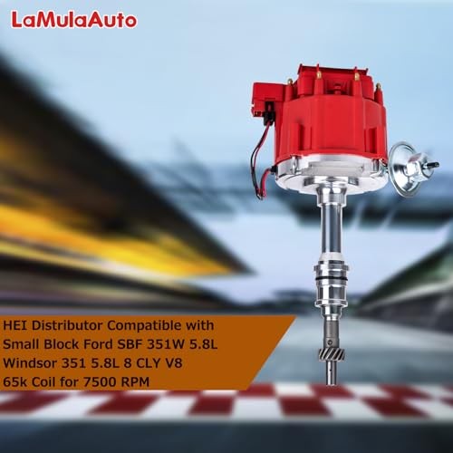 HEI Distributor Compatible with Small Block Ford SBF 351W 5.8L, Windsor ...