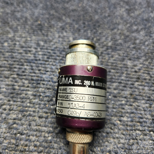 T19-801-112 | UMA INSTRUMENTS 0-3500 RPM TACHOMETER (3-1/8 INCH),W/ CONNECTOR. | eBay