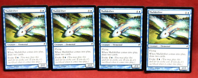 MTG Mono Blue Creature Mulldrifter Lorwyn Block Magic the Gathering ...