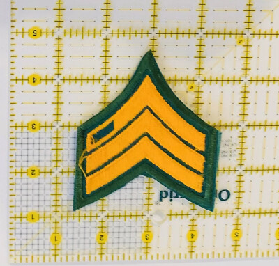 United States Army Sergeant Insignia 3 Chevrons Embroidered Patch ...