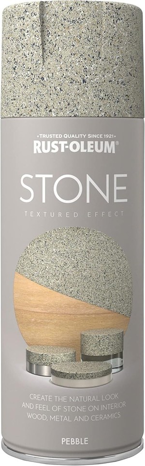 Rust-Oleum Real Stone Effect Textured Pebble Fleck Grey Spray Paint ...